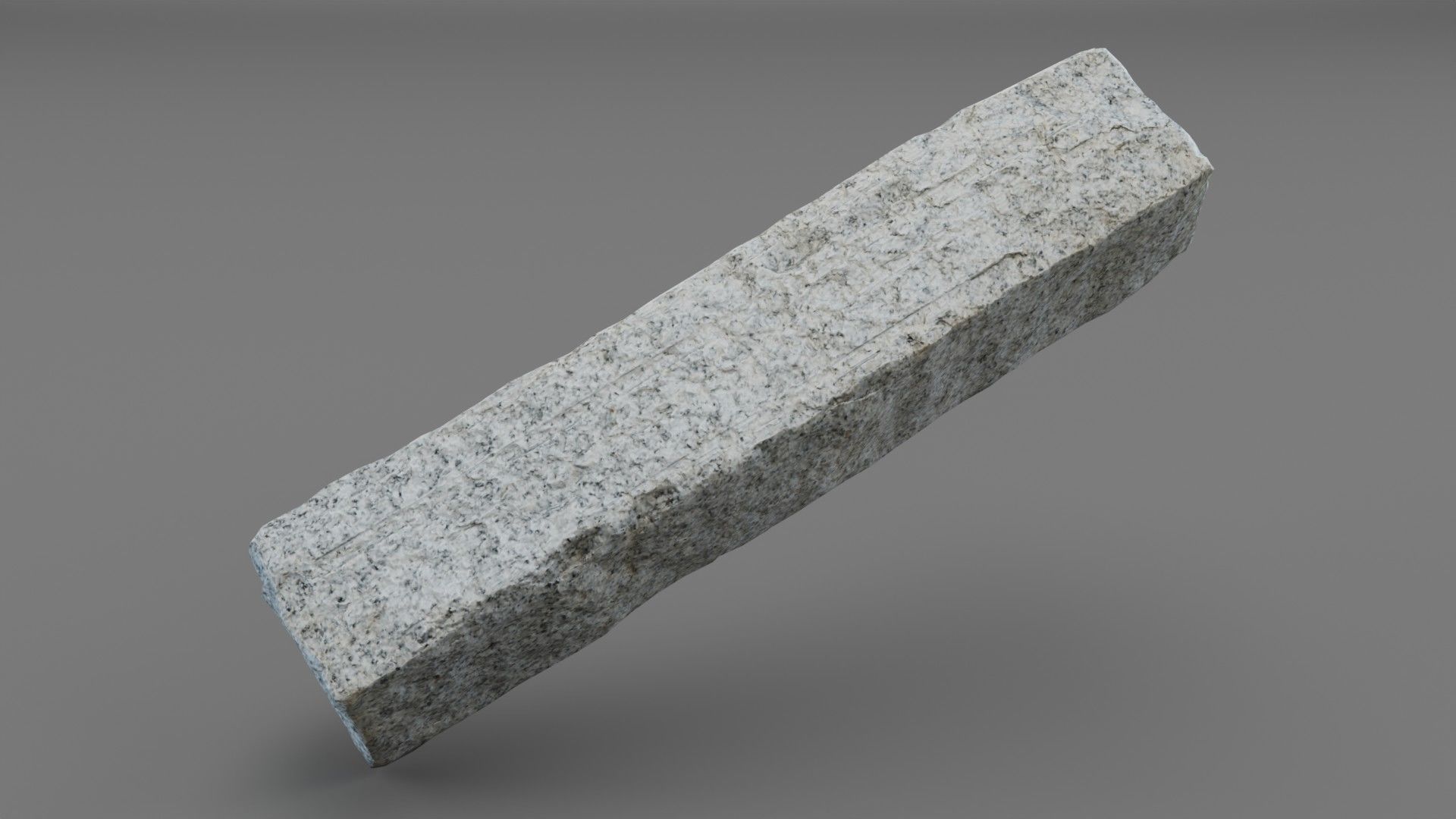 Granite rough solid block 3D model | CGTrader