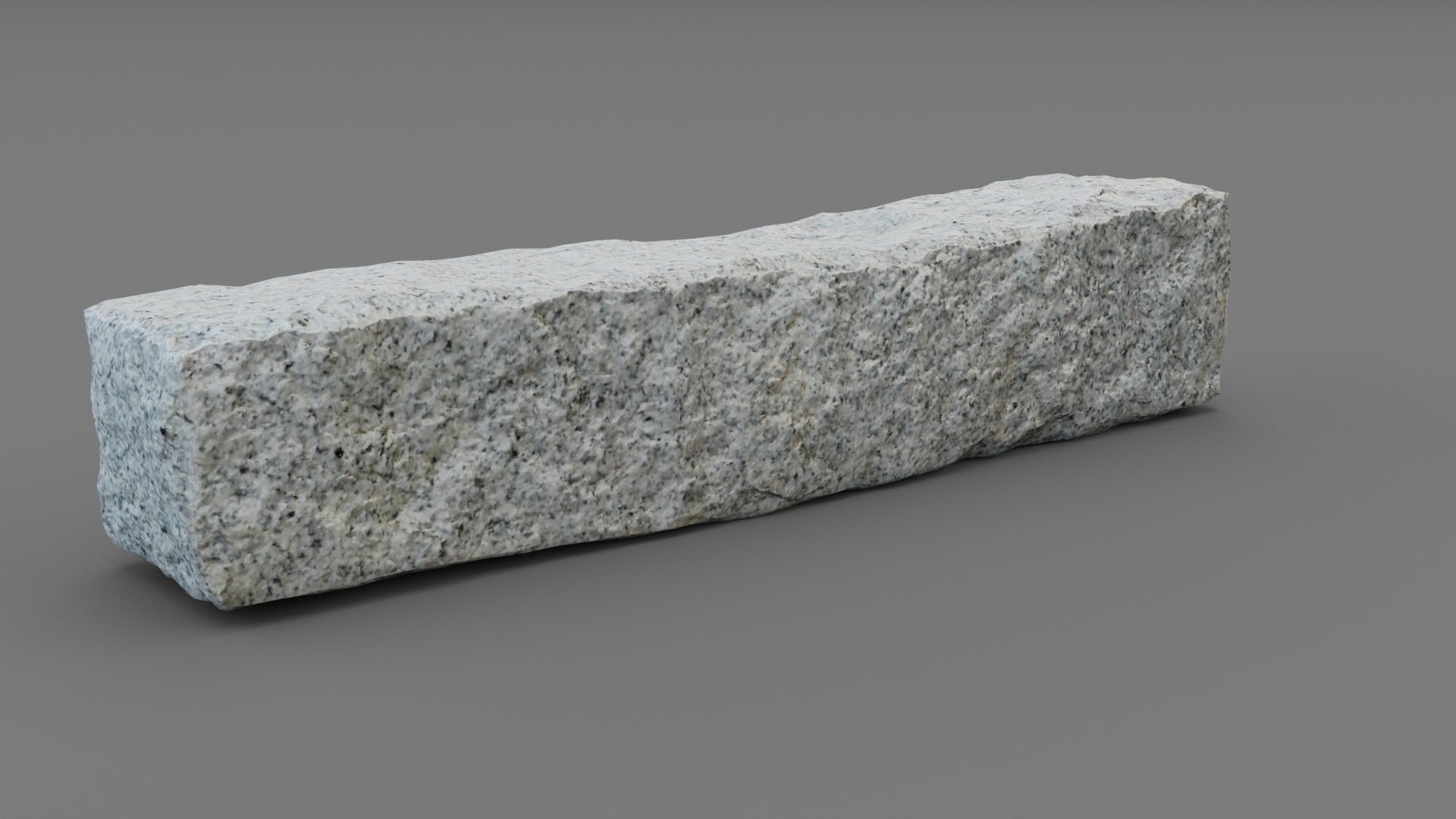 Granite rough solid block 3D model | CGTrader