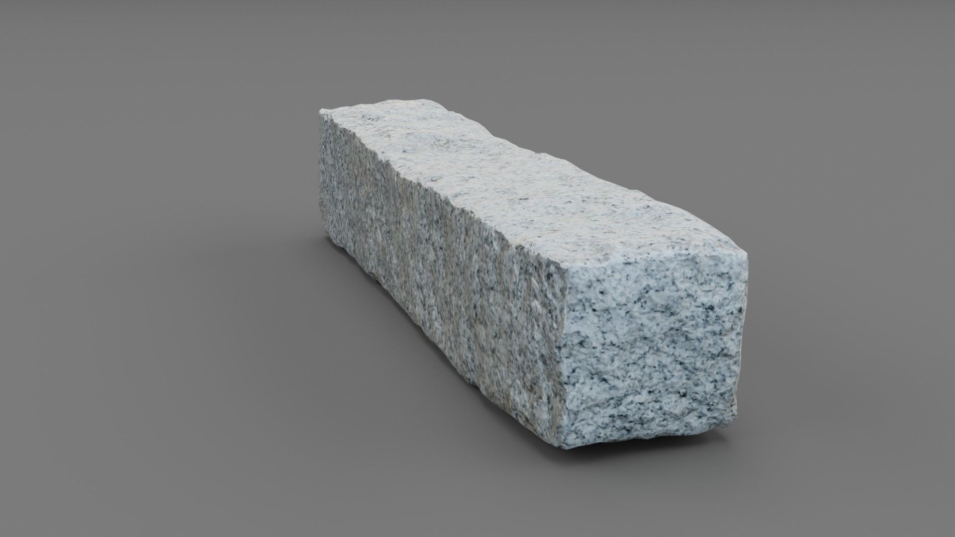 Granite rough solid block 3D model | CGTrader