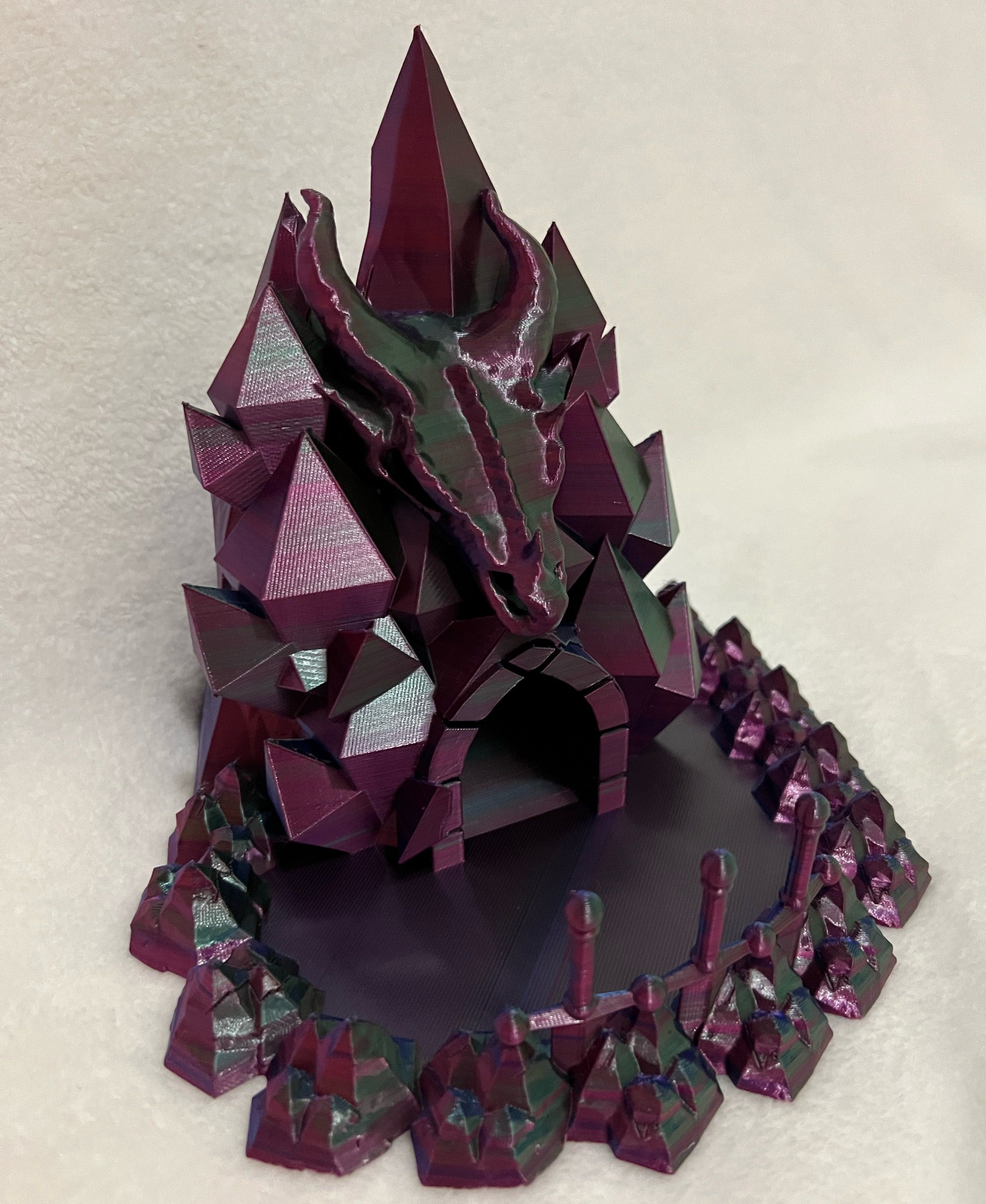 Dragon Cave Dice Tower 3D model 3D printable | CGTrader