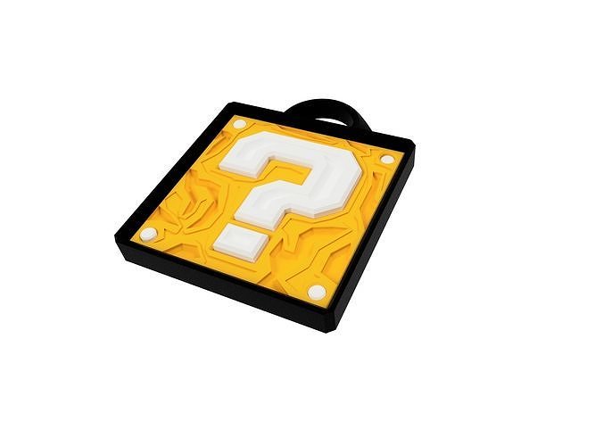 Lucky Block Keychain 3D model 3D printable | CGTrader