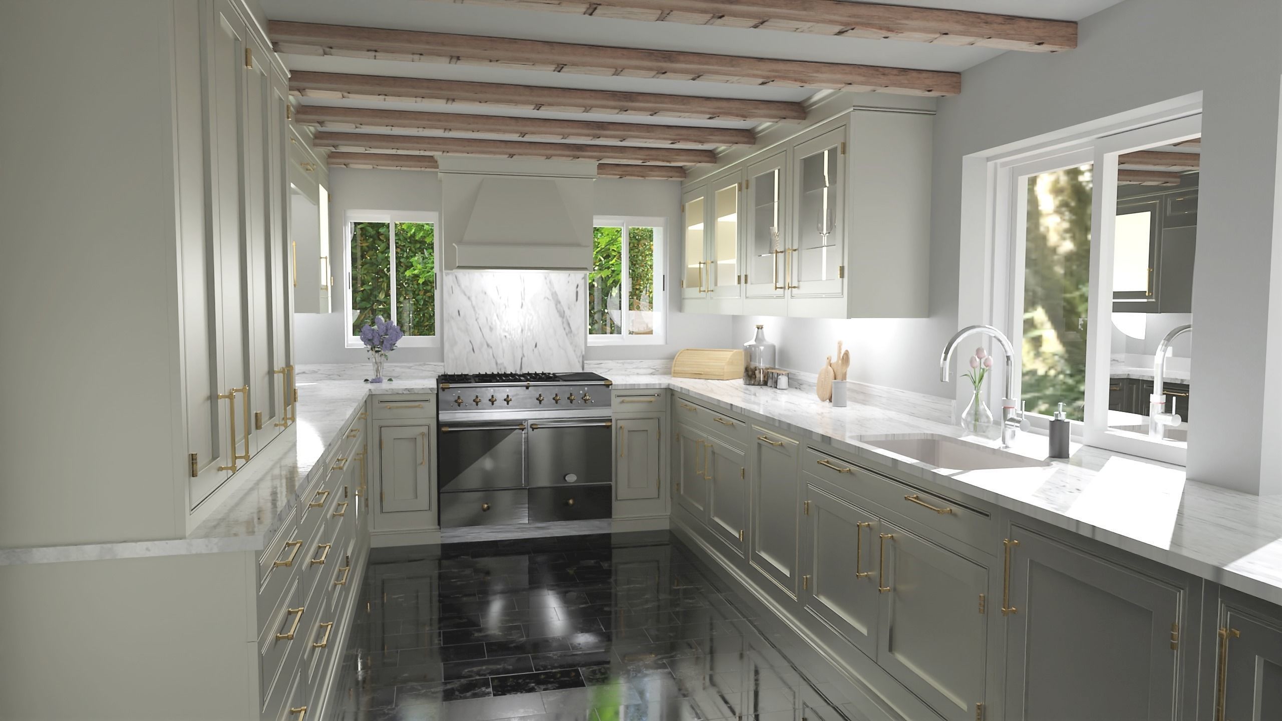 Kitchen design free 3D model | CGTrader