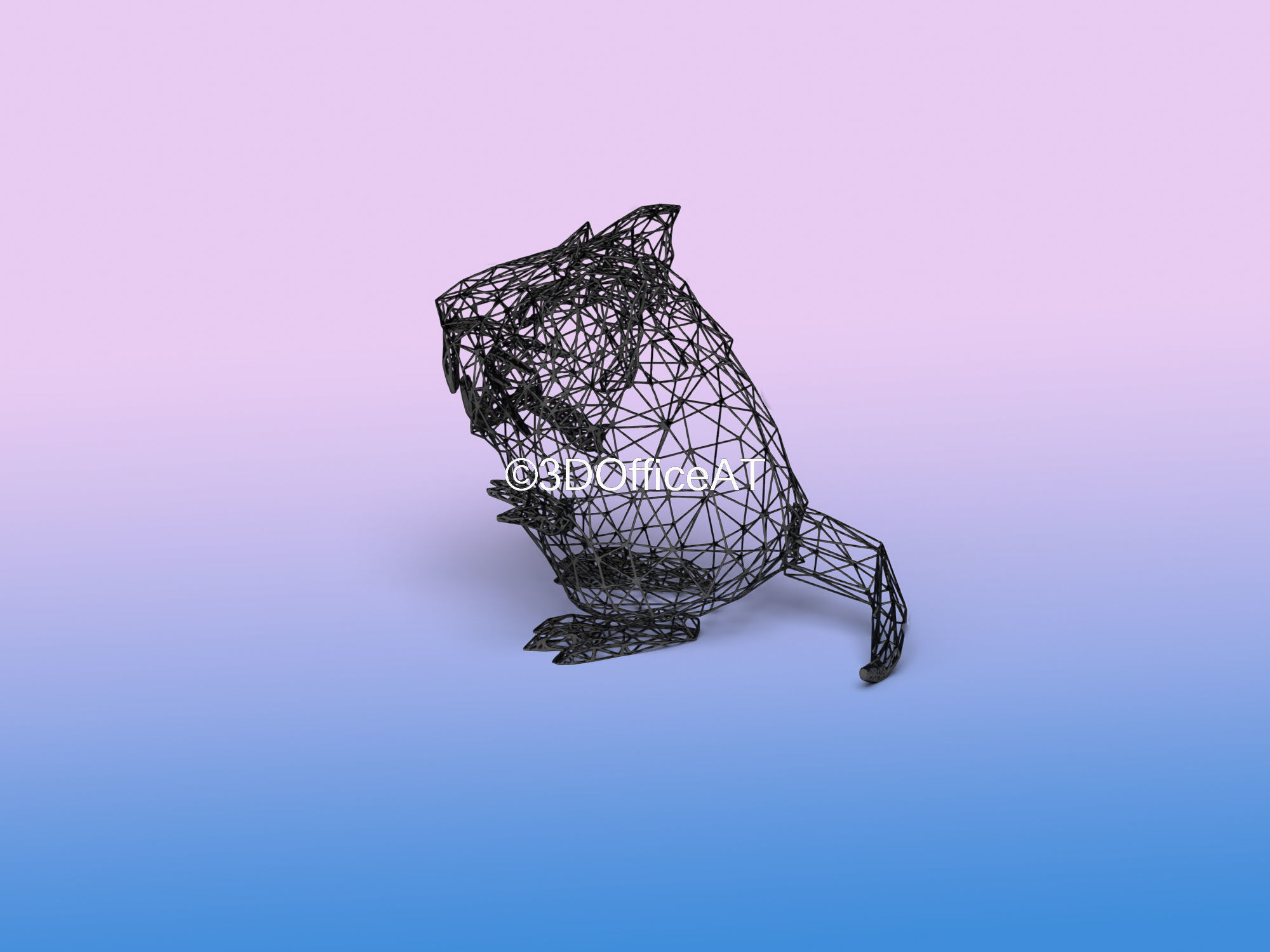 020 Raticate Pokemon Wiremon Figure 3D model 3D printable | CGTrader