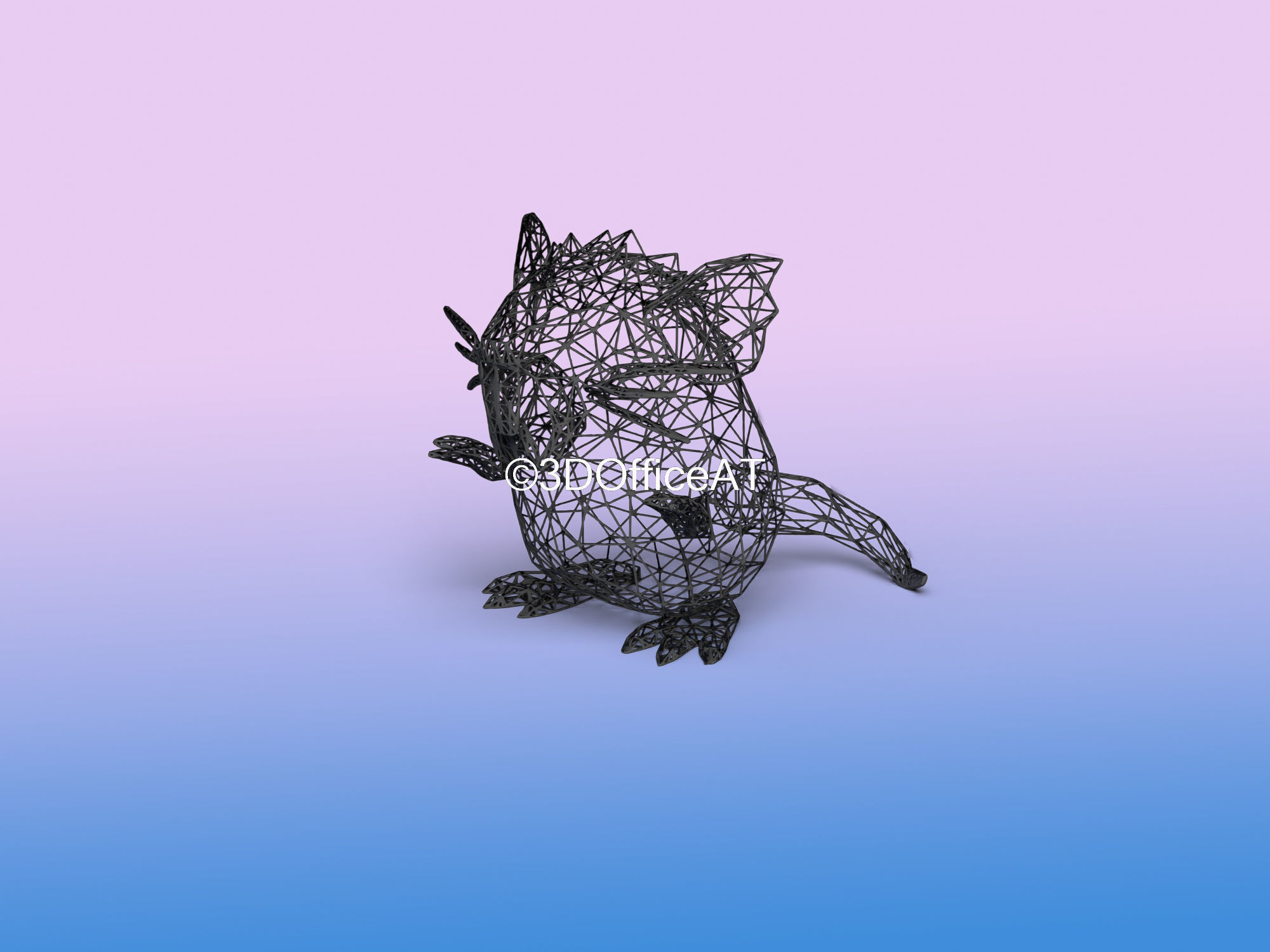 020 Raticate Pokemon Wiremon Figure 3D model 3D printable | CGTrader