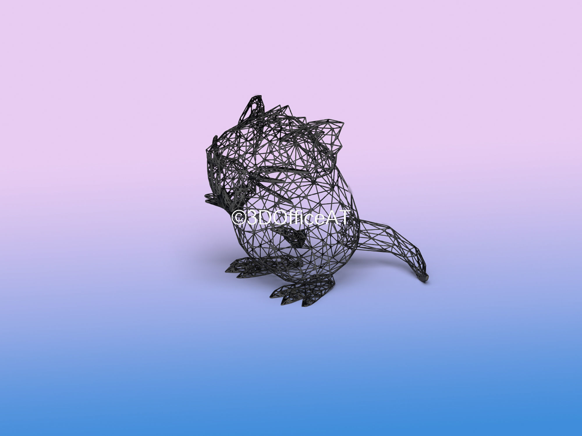 020 Raticate Pokemon Wiremon Figure 3D model 3D printable | CGTrader