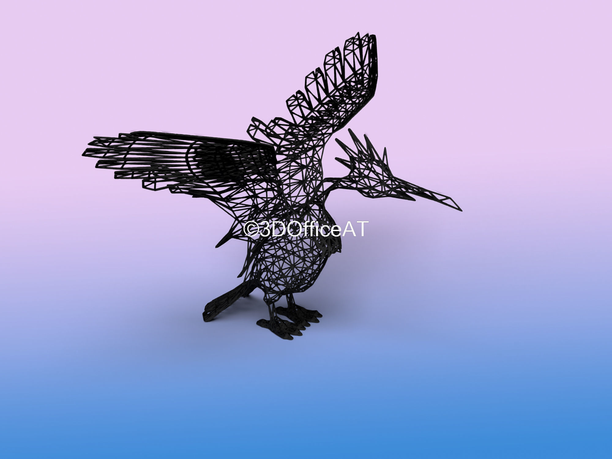 022 Fearow Pokemon Wiremon Figure 3D model 3D printable | CGTrader