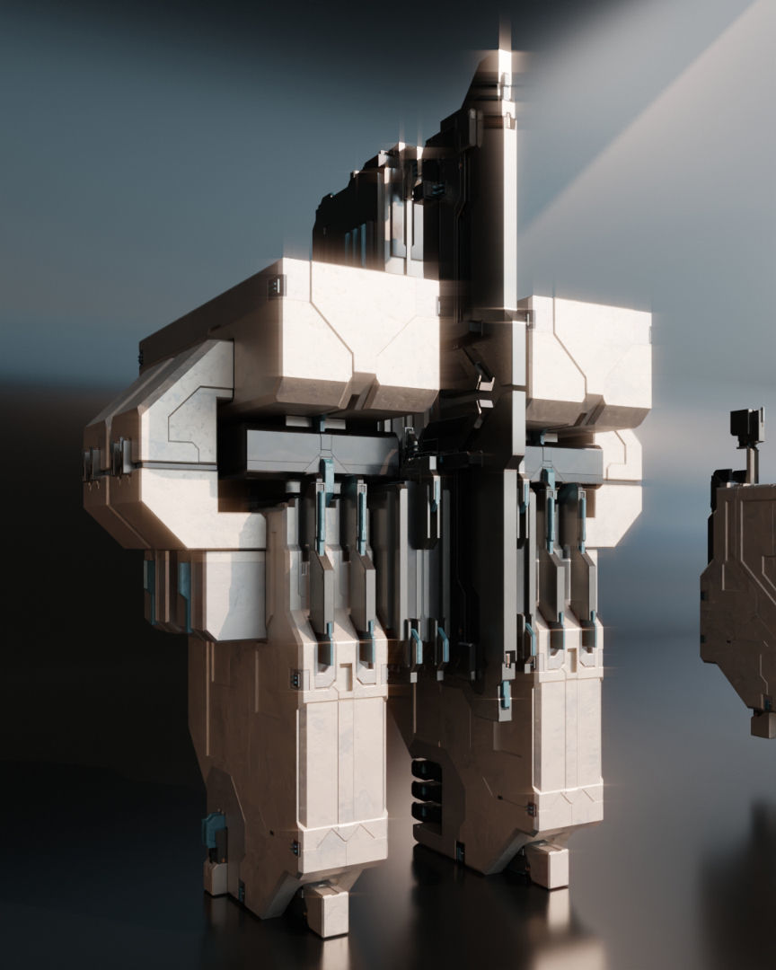 Space Base Sci Fi Buildings and Assets 3D Kit 3D model 3D model | CGTrader