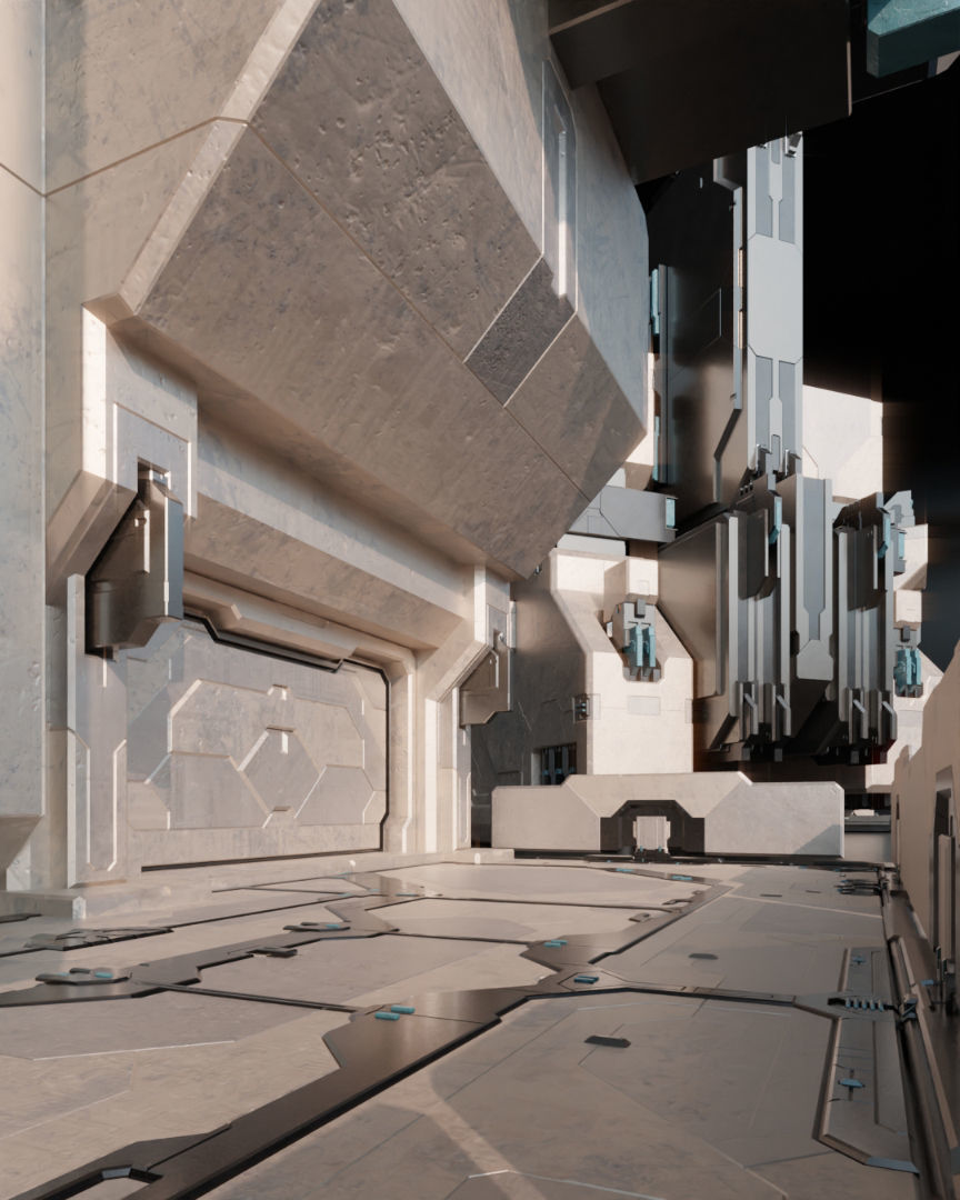 Space Base Sci Fi Buildings and Assets 3D Kit 3D model 3D model | CGTrader