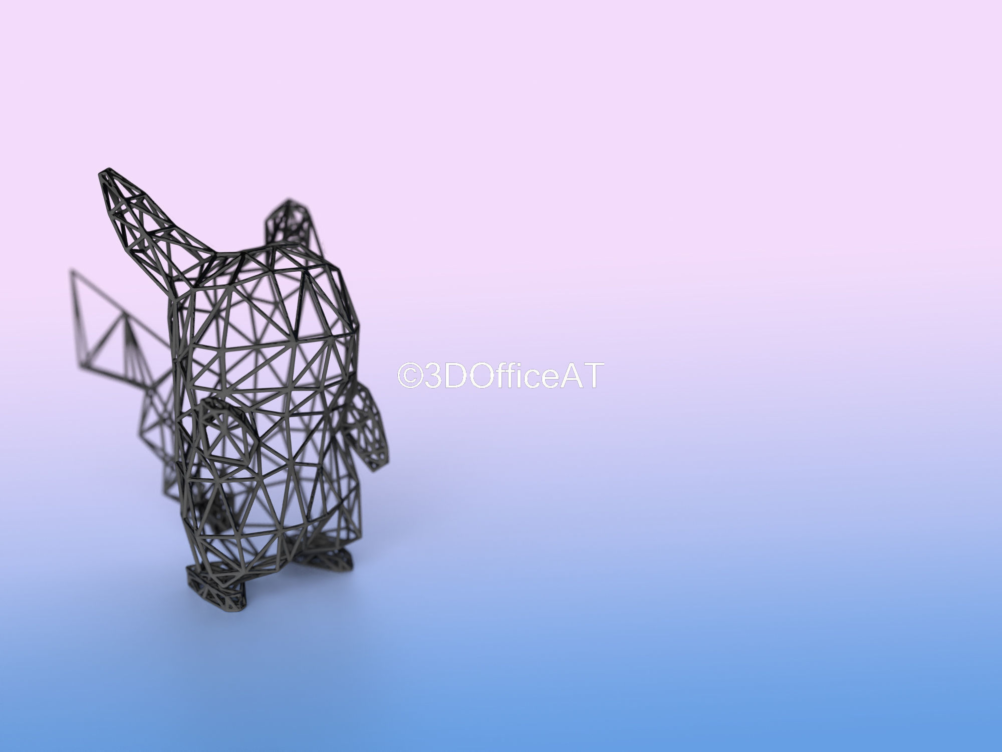 025 Pikachu Pokemon Wiremon Figure 3D model 3D printable | CGTrader