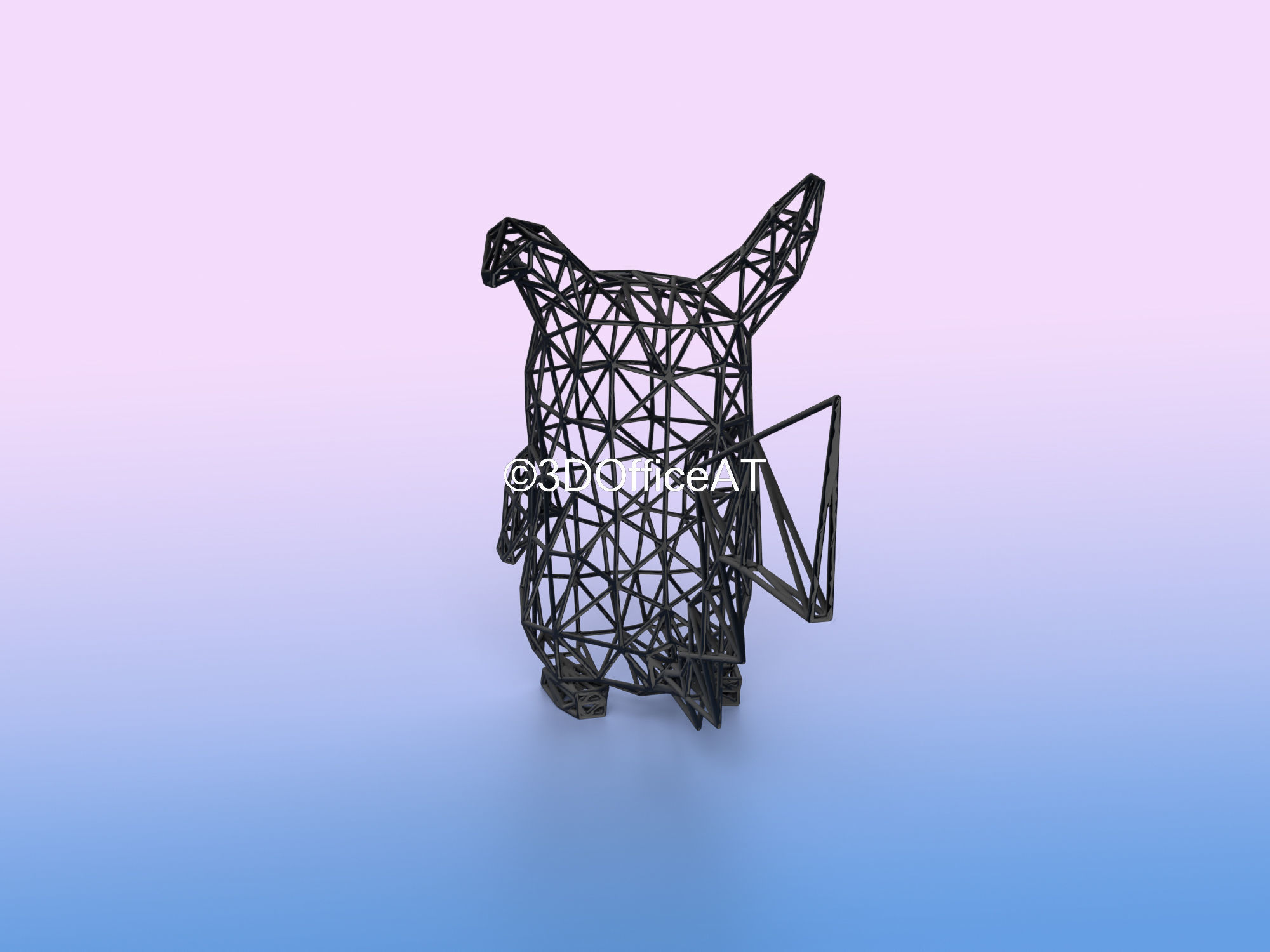 025 Pikachu Pokemon Wiremon Figure 3D model 3D printable | CGTrader