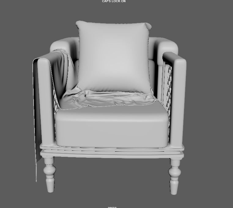 Arm chair free 3D model | CGTrader