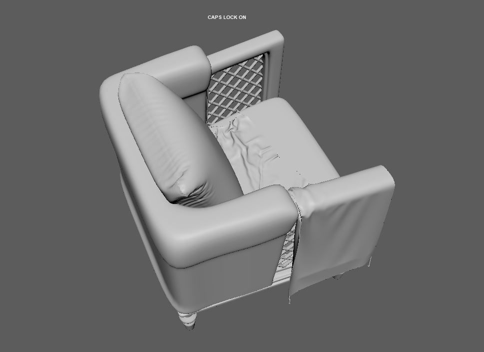 Arm chair free 3D model | CGTrader