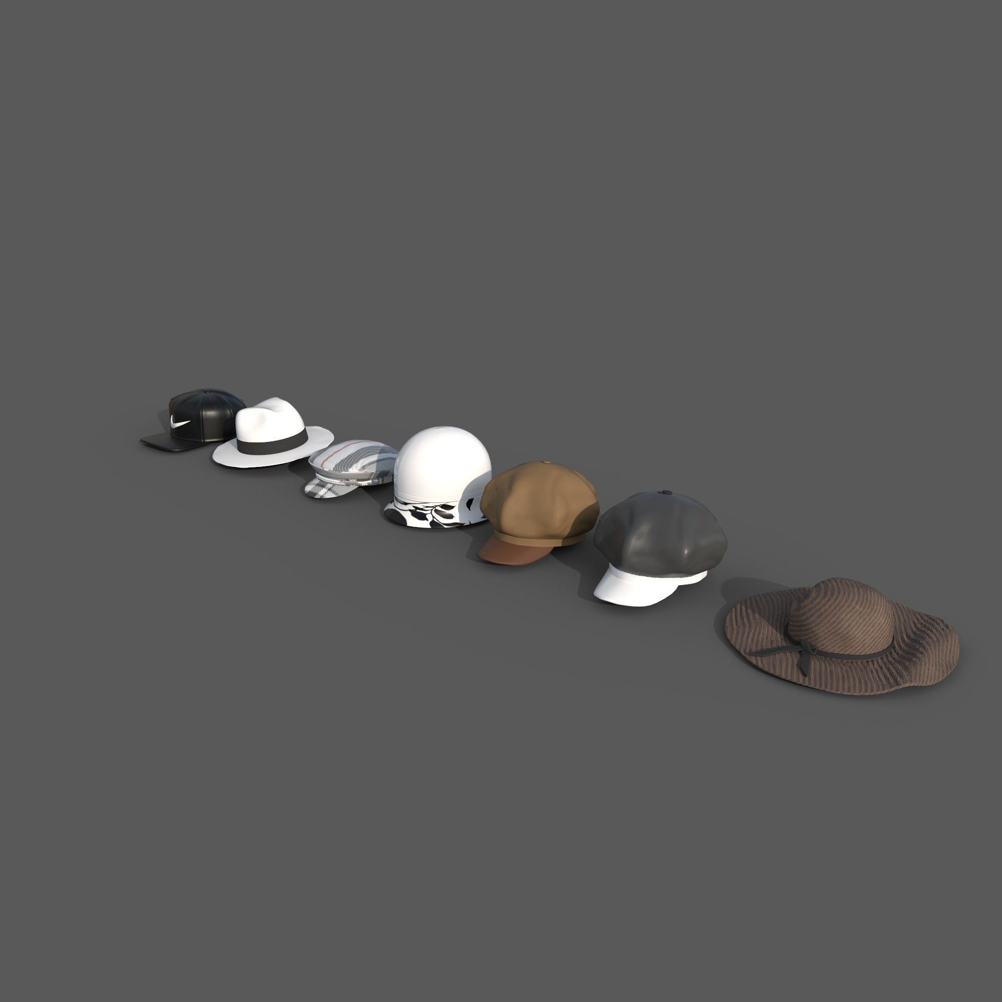 Hat collection-01 3D model | CGTrader