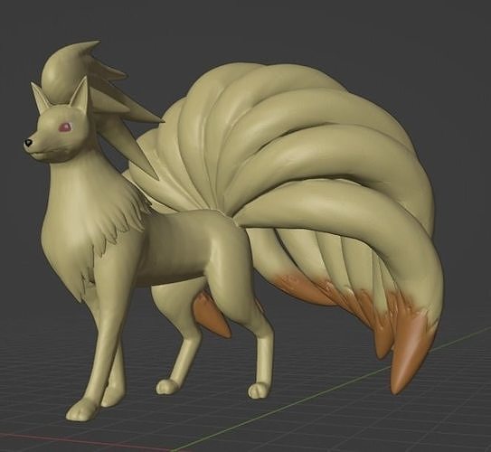 Ninetales 3D model 3D printable | CGTrader