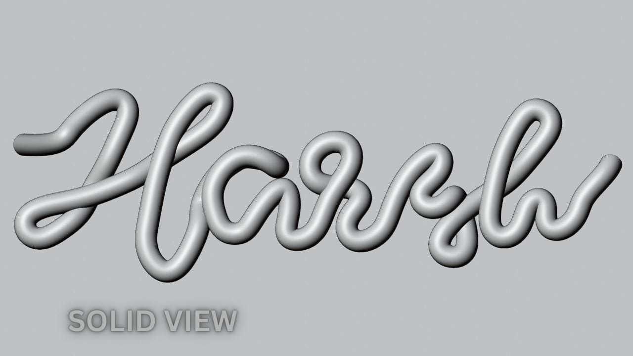 3D model Inflated 3D Text VR / AR / low-poly | CGTrader