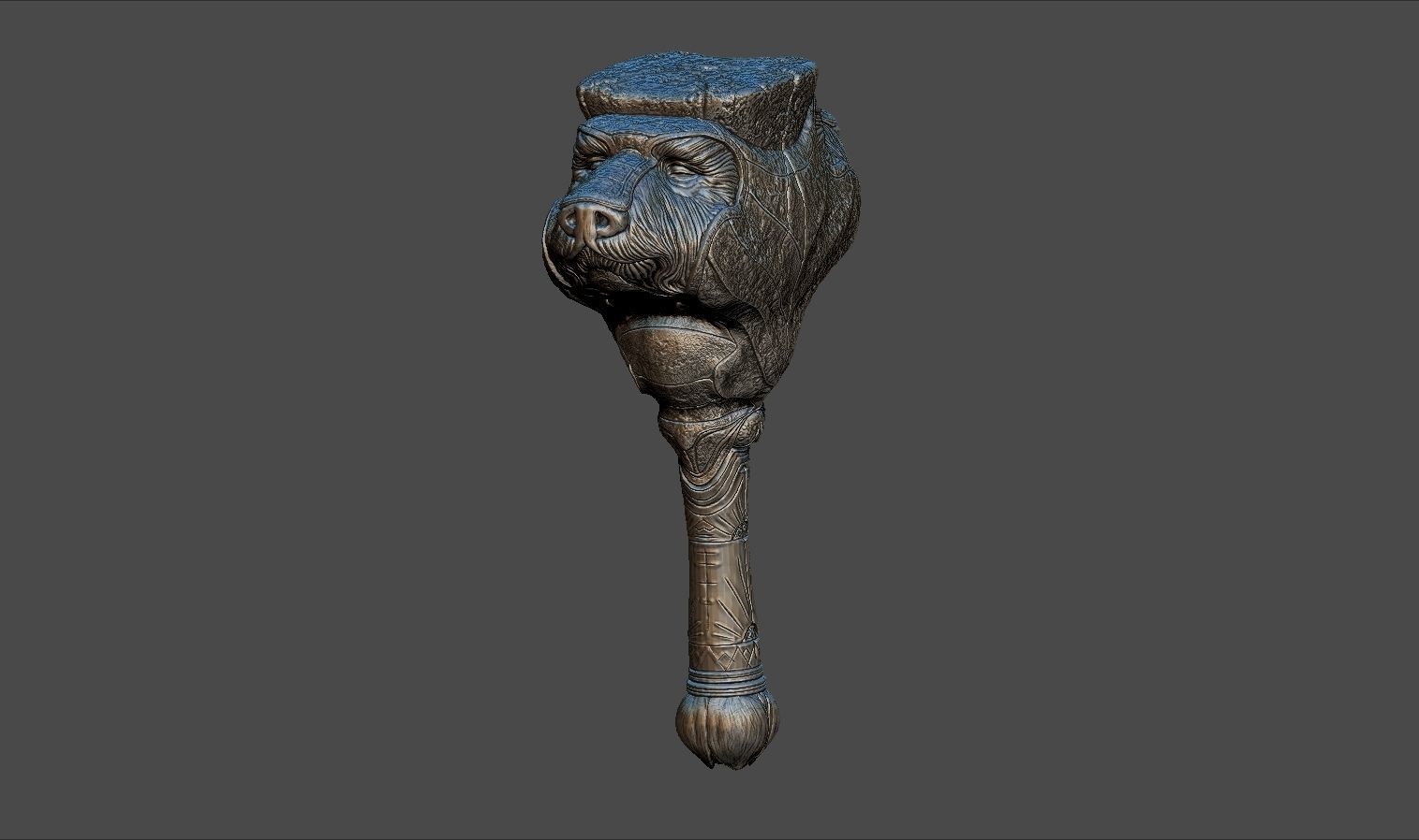 BearHammer ancient egyptian figurine 3D model 3D printable | CGTrader