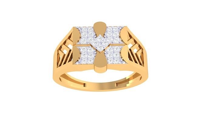 Gents Ring - 222 3D model 3D printable | CGTrader