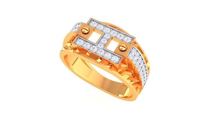 Gents ring - 18 3D model 3D printable | CGTrader