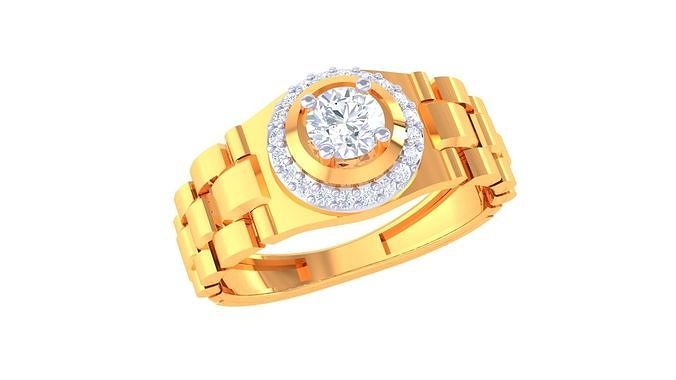 Gents ring - 4 3D model 3D printable | CGTrader