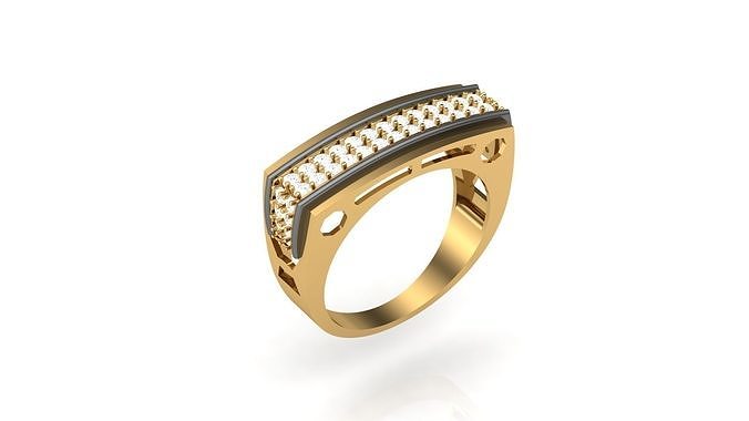 Gents Ring - 12 3D model 3D printable | CGTrader