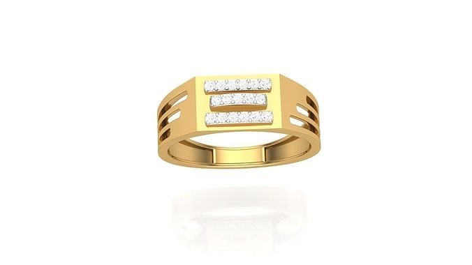 Gents Ring - 17 3D model 3D printable | CGTrader