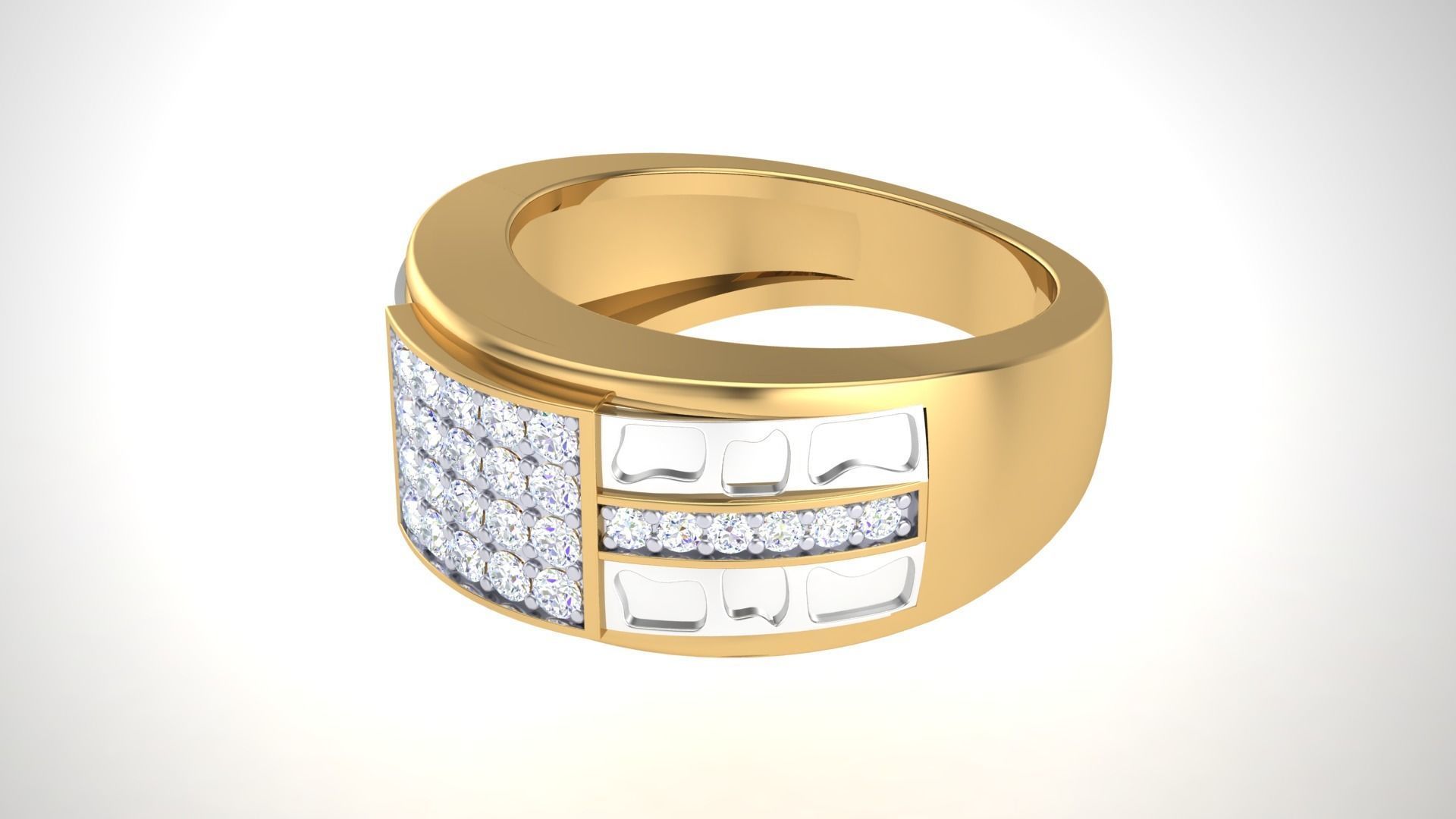 Gents ring - 12 3D model 3D printable | CGTrader