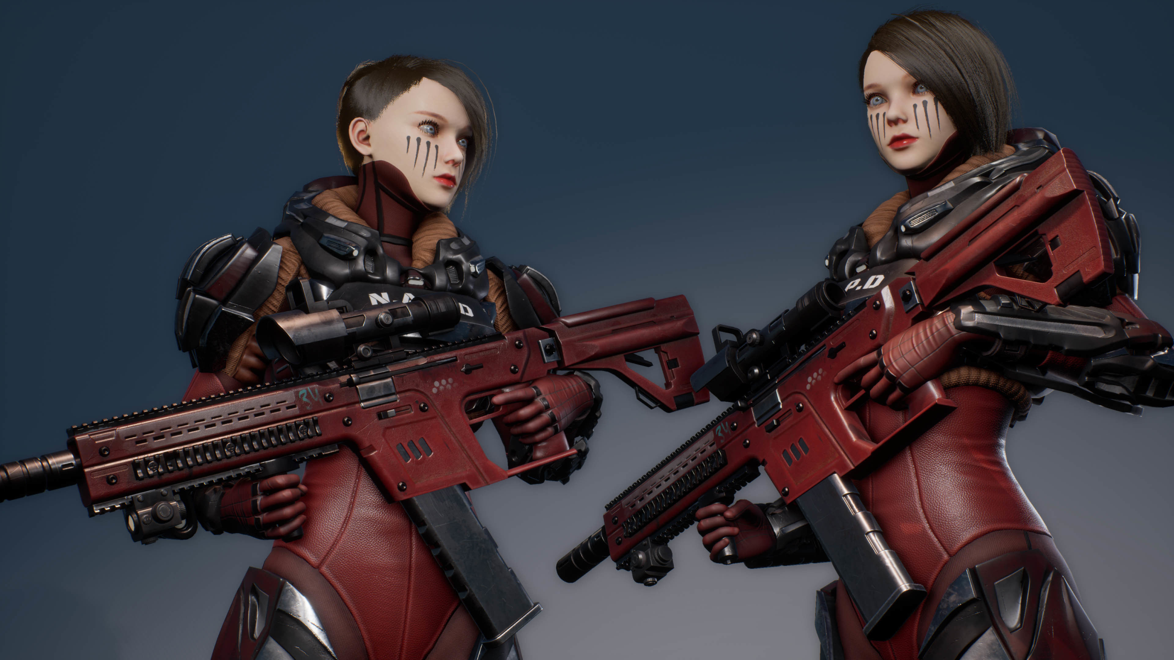 3D model SCI-FI girl Sophy VR / AR / low-poly | CGTrader