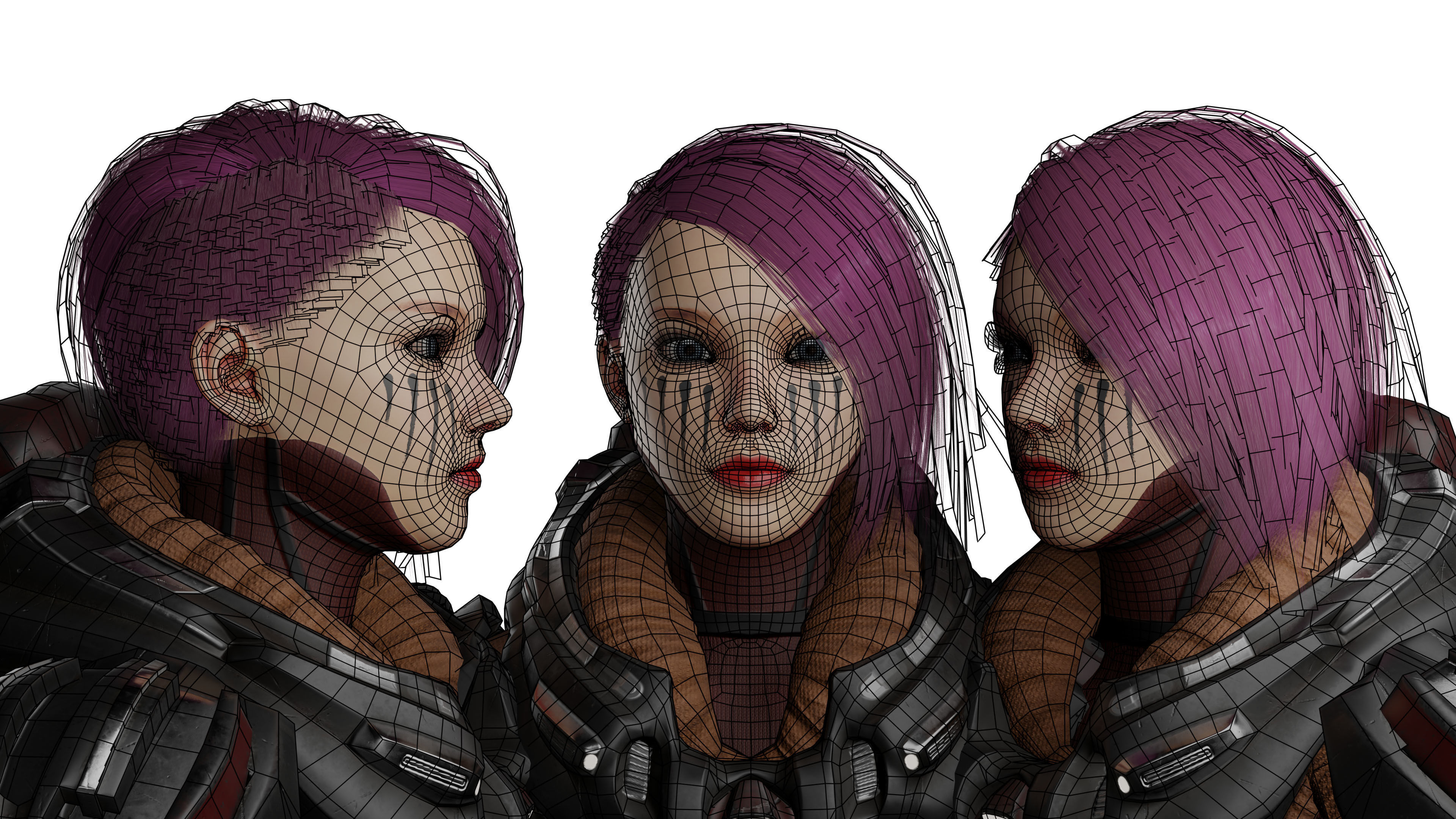3D model SCI-FI girl Sophy VR / AR / low-poly | CGTrader