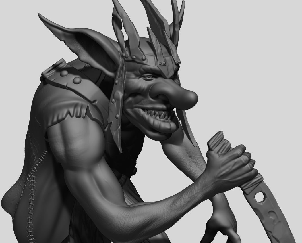Goblin Warrior 3d Print Model 3d Model 3d Printable Cgtrader