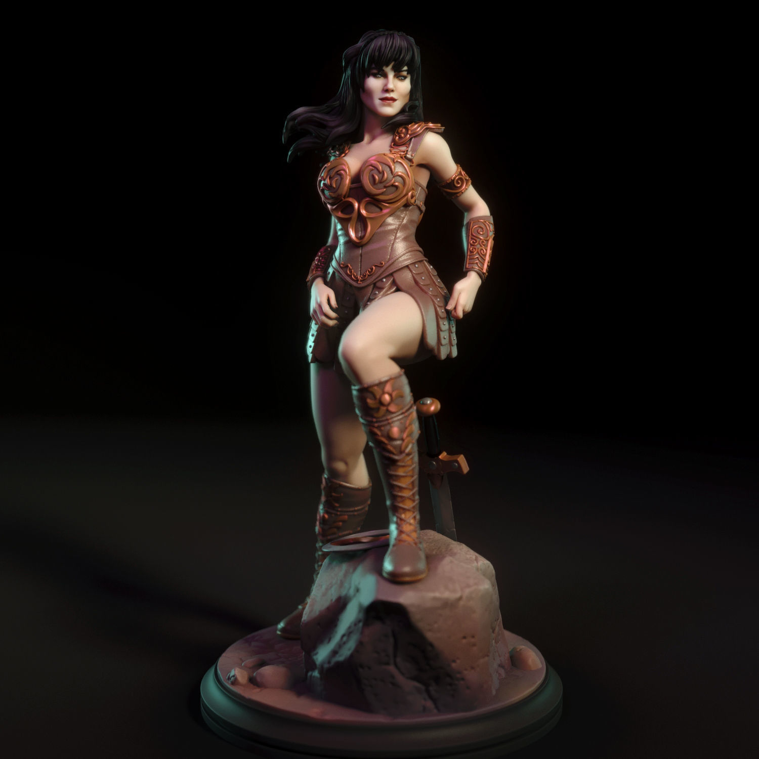 Xena The Warrior Princess 3d Model 3d Printable Cgtrader