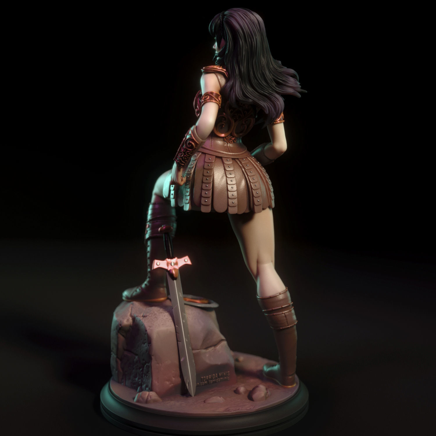 Xena The Warrior Princess 3d Model 3d Printable Cgtrader