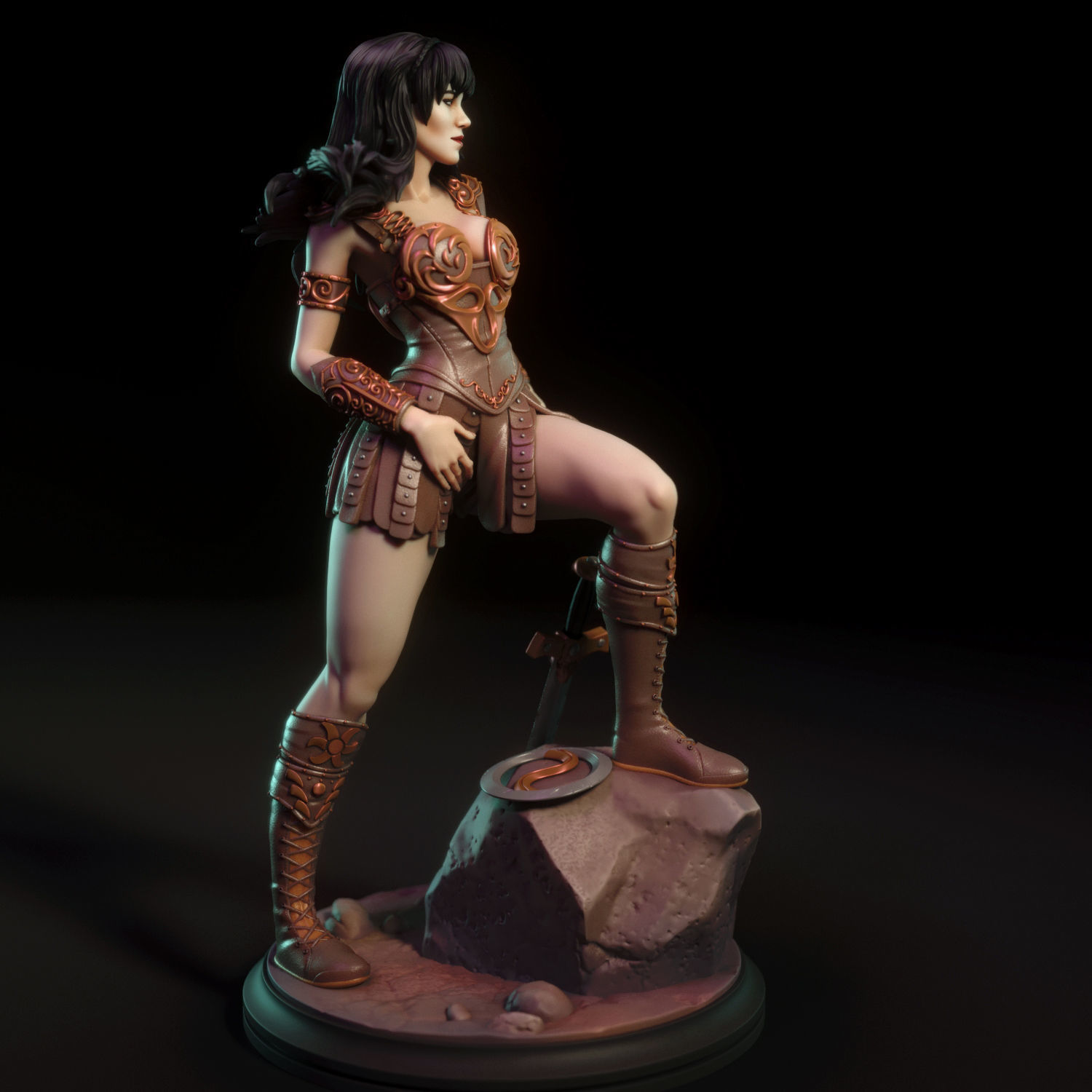 Xena The Warrior Princess 3d Model 3d Printable Cgtrader