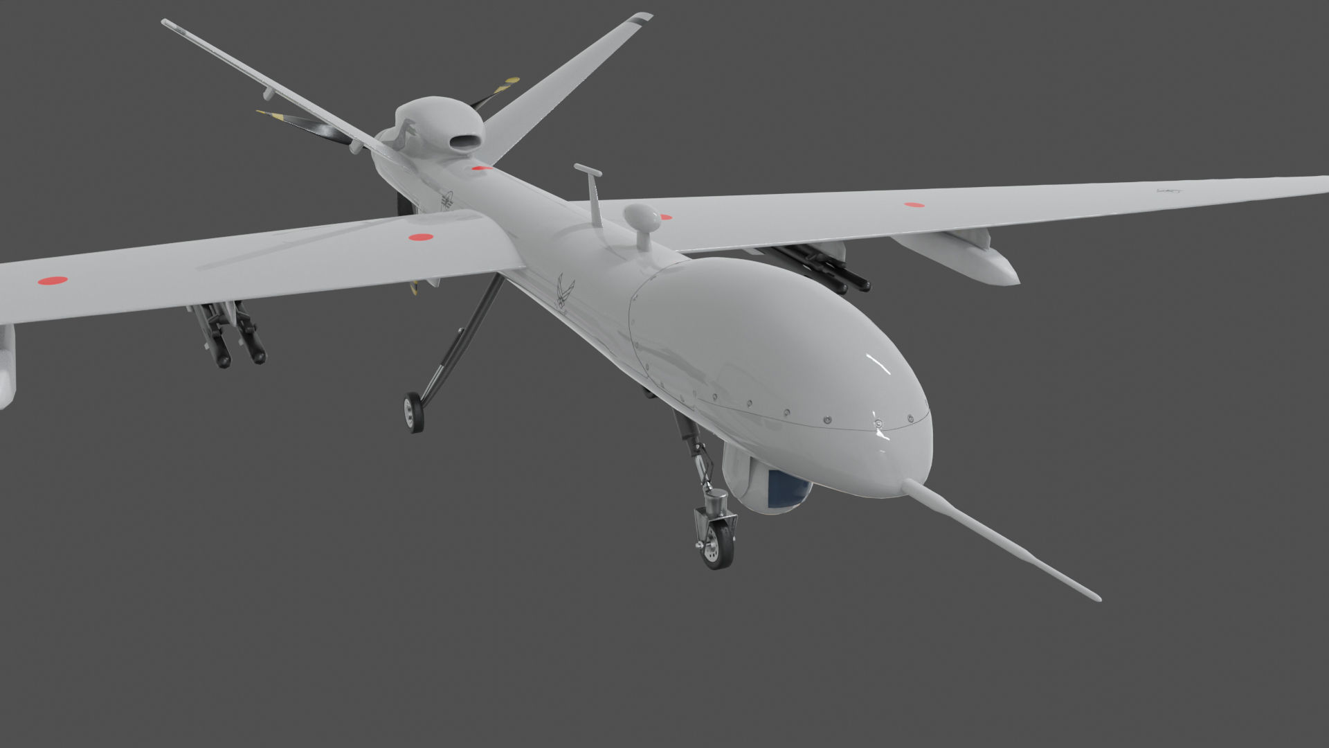 3D model mq-9 reaper Drone VR / AR / low-poly | CGTrader