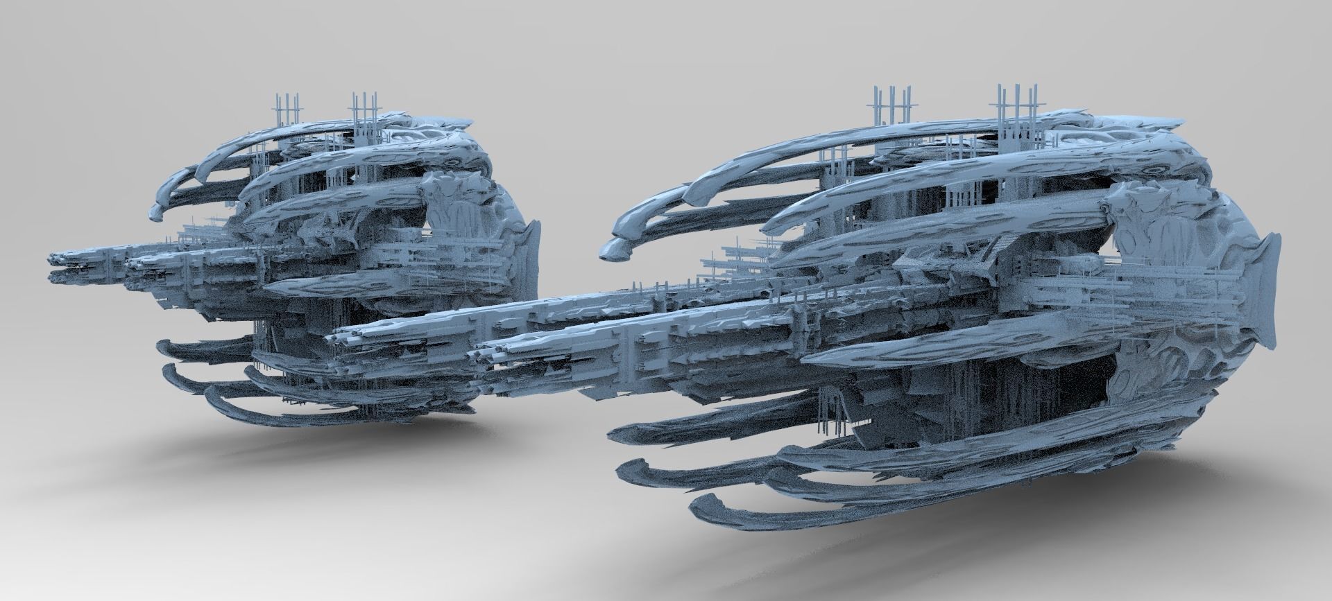 Sci Fi Wraith Claw City interceptor 2 models 3D model | CGTrader