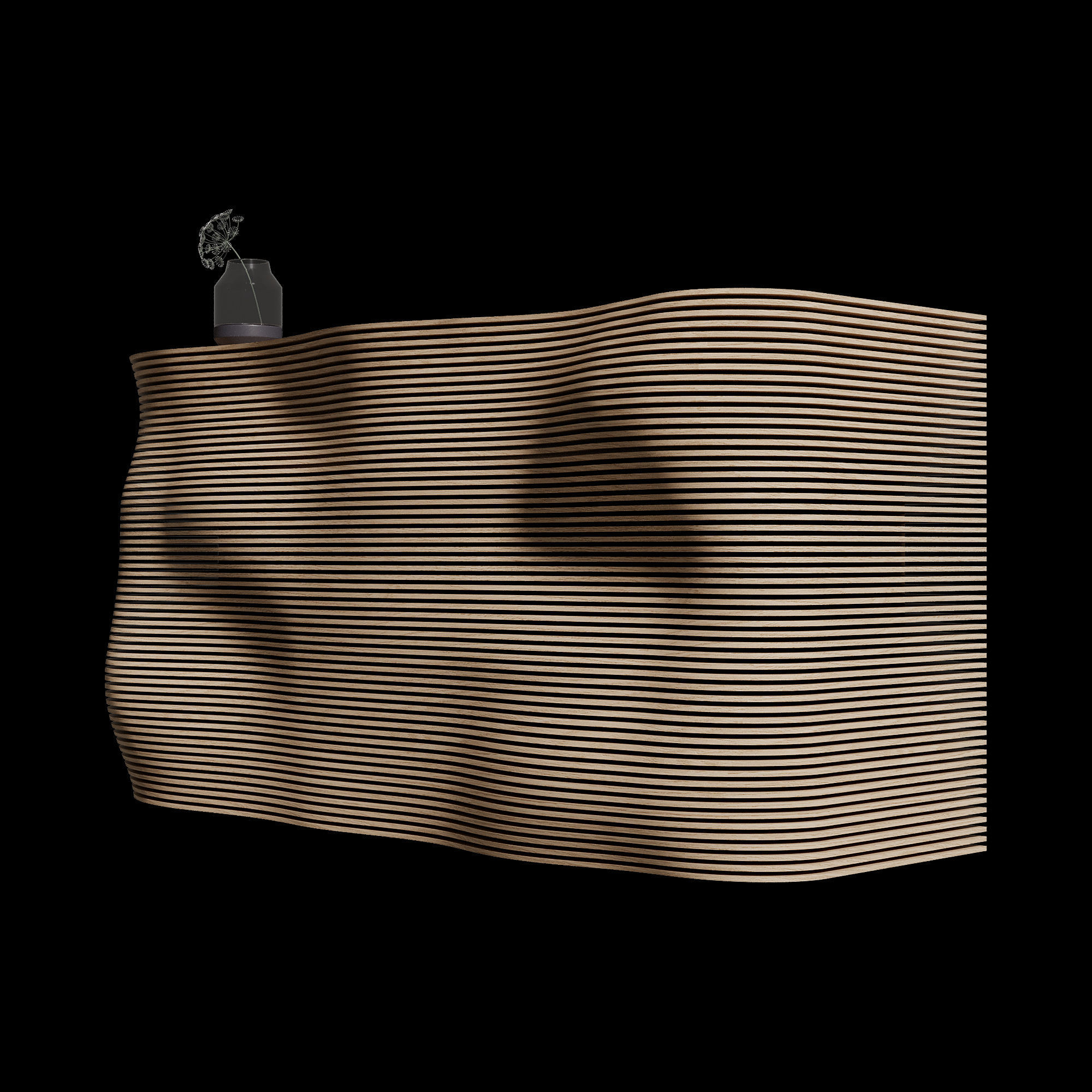 Puins Parametric Reception Counter 3D model | CGTrader