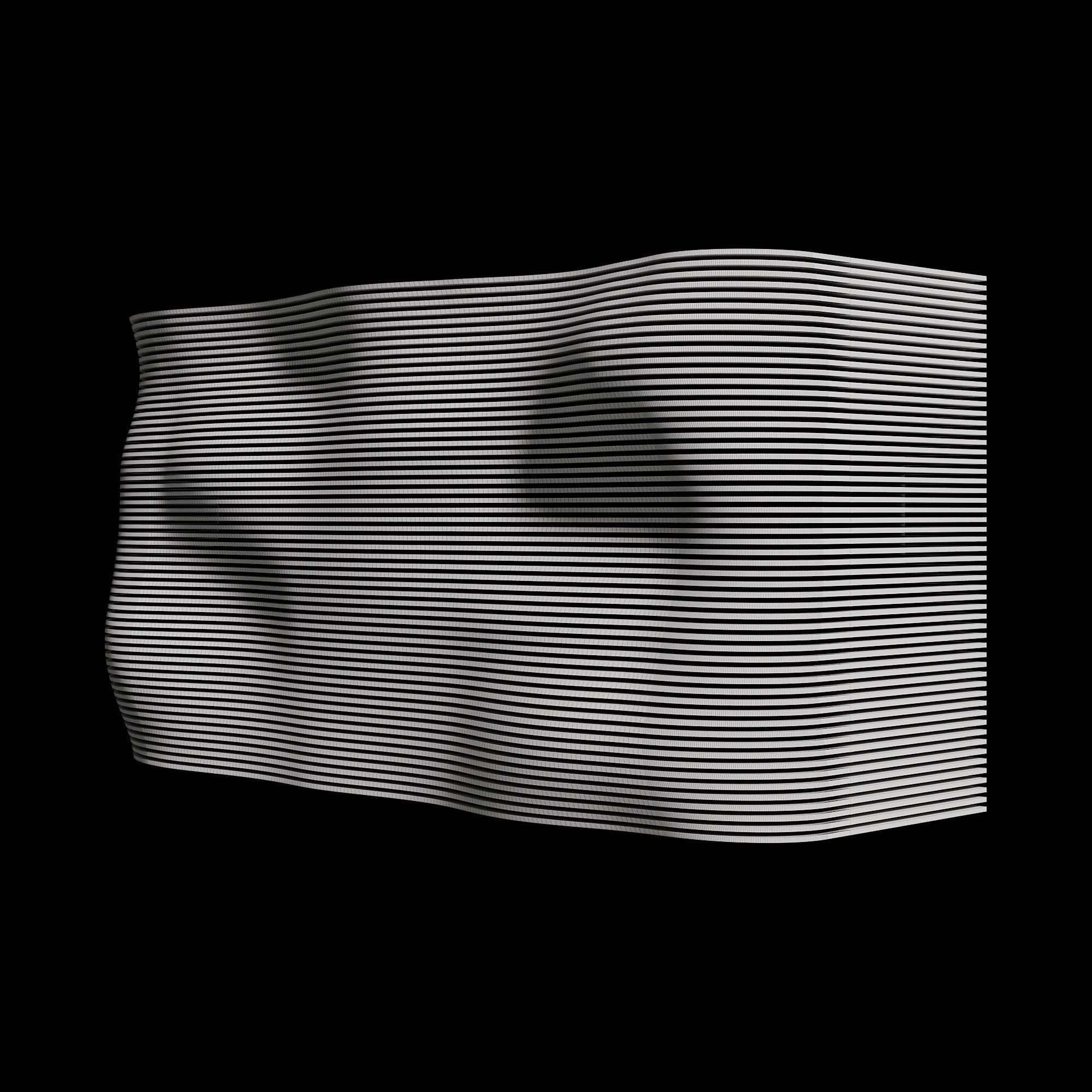 Puins Parametric Reception Counter 3D model | CGTrader