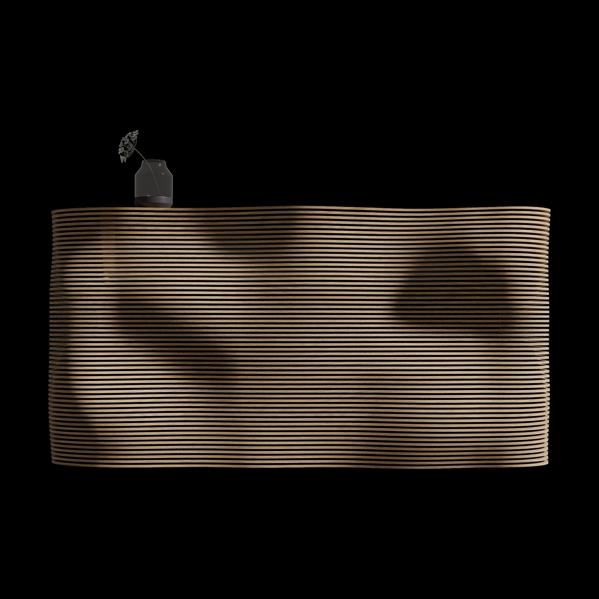 Puins Parametric Reception Counter 3D model | CGTrader