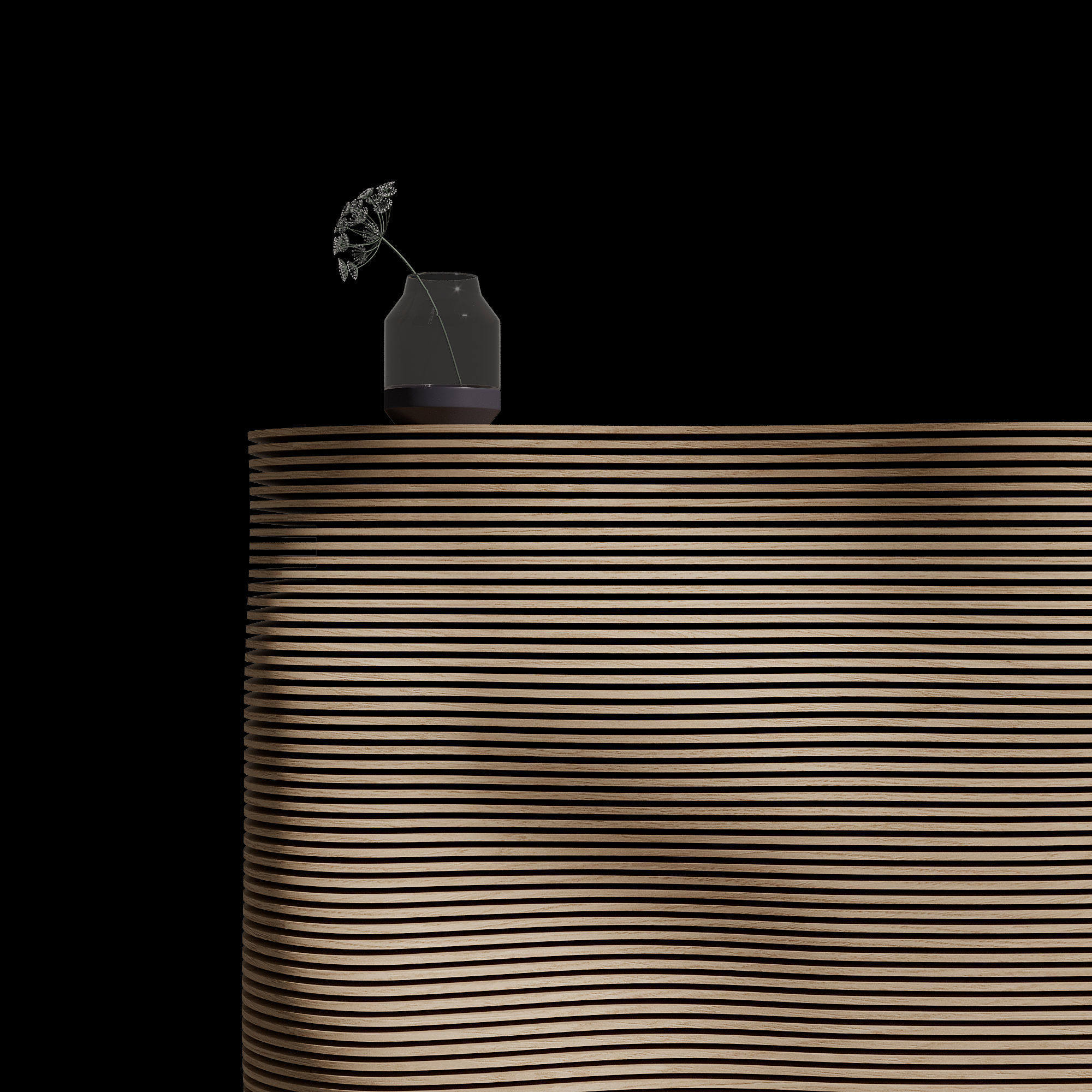 Puins Parametric Reception Counter 3D model | CGTrader