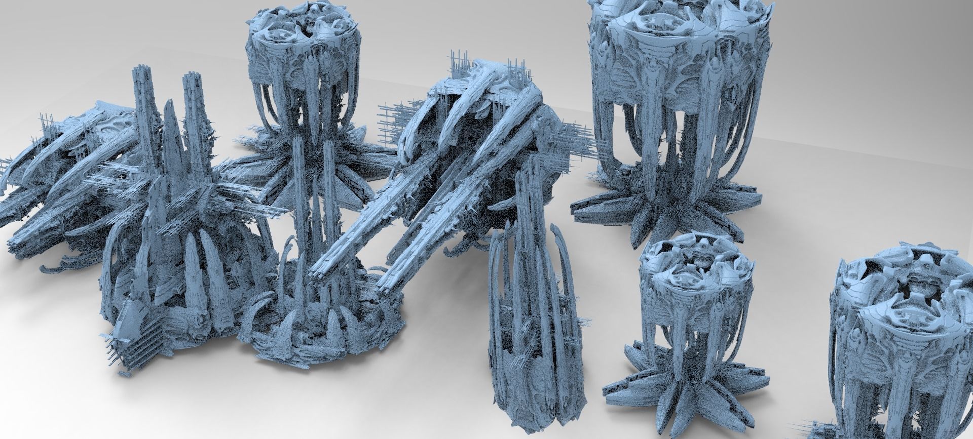 Sci Fi Wraith Claw City interceptor City Hub Collection 3D model | CGTrader