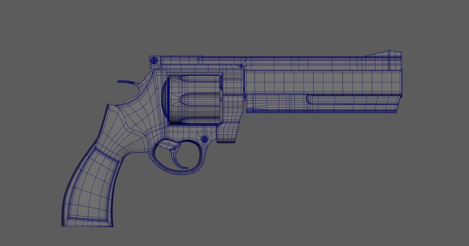 Gun model construction revolver 3D model | CGTrader