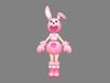 3D model Cartoon Pink Rabbit costume - girl VR / AR / low-poly | CGTrader