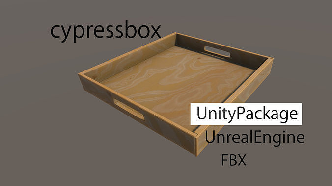 cypressbox wooden box 3D model | CGTrader