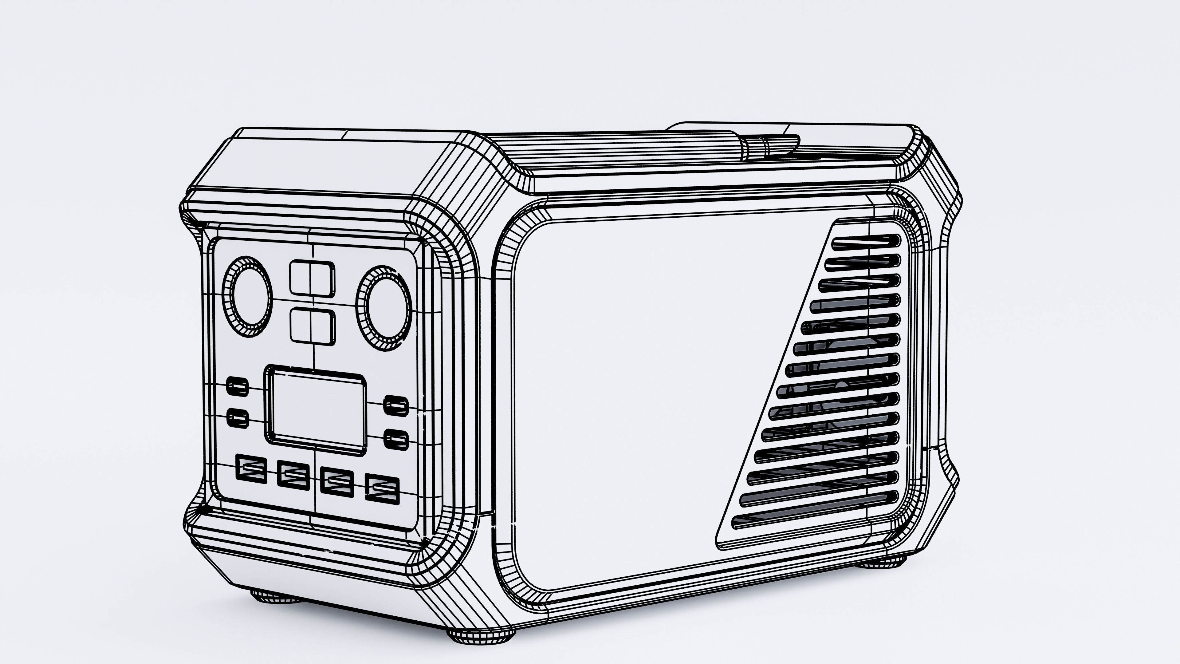 3D model Portable power station concept VR / AR / low-poly | CGTrader