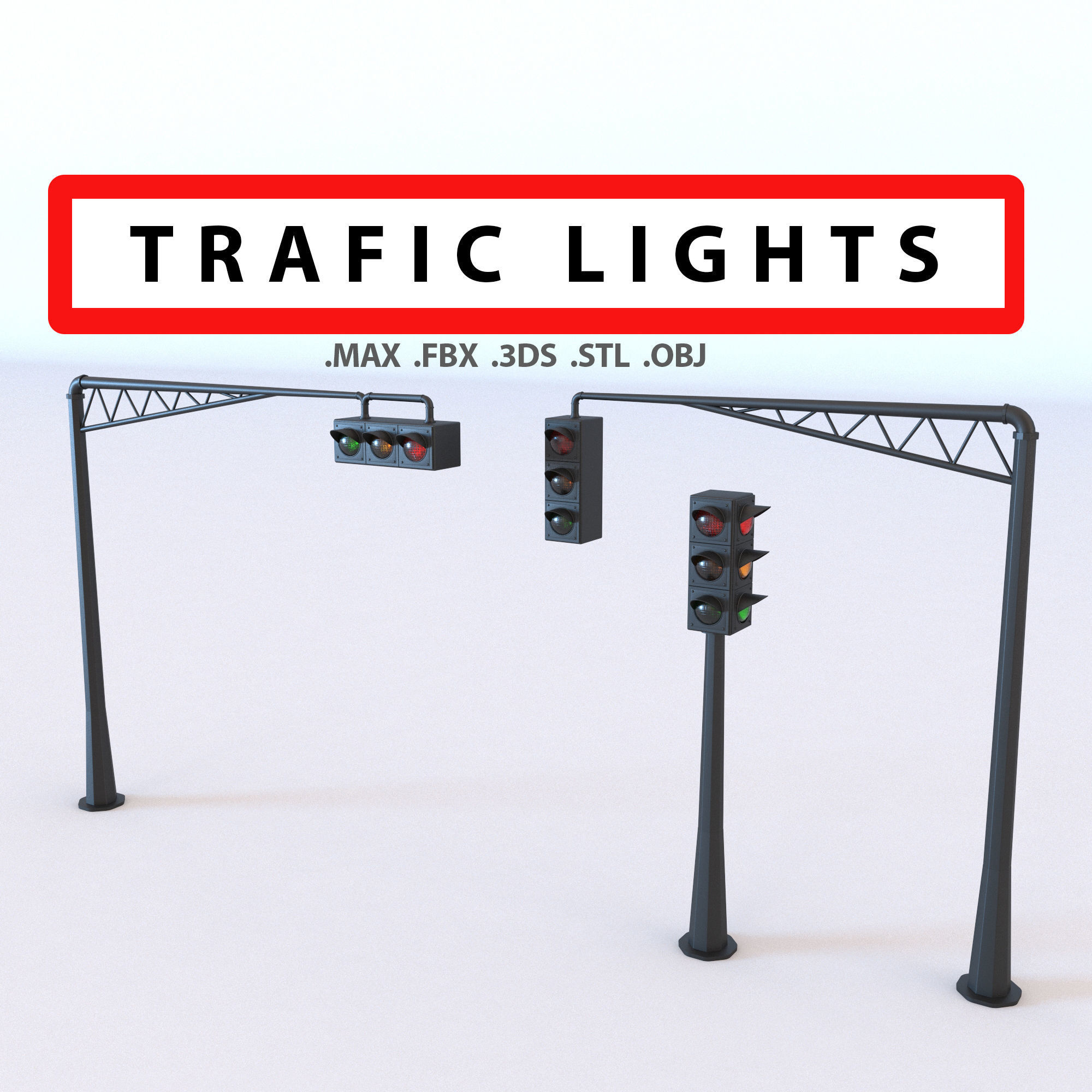 Trafic Light 3D model | CGTrader