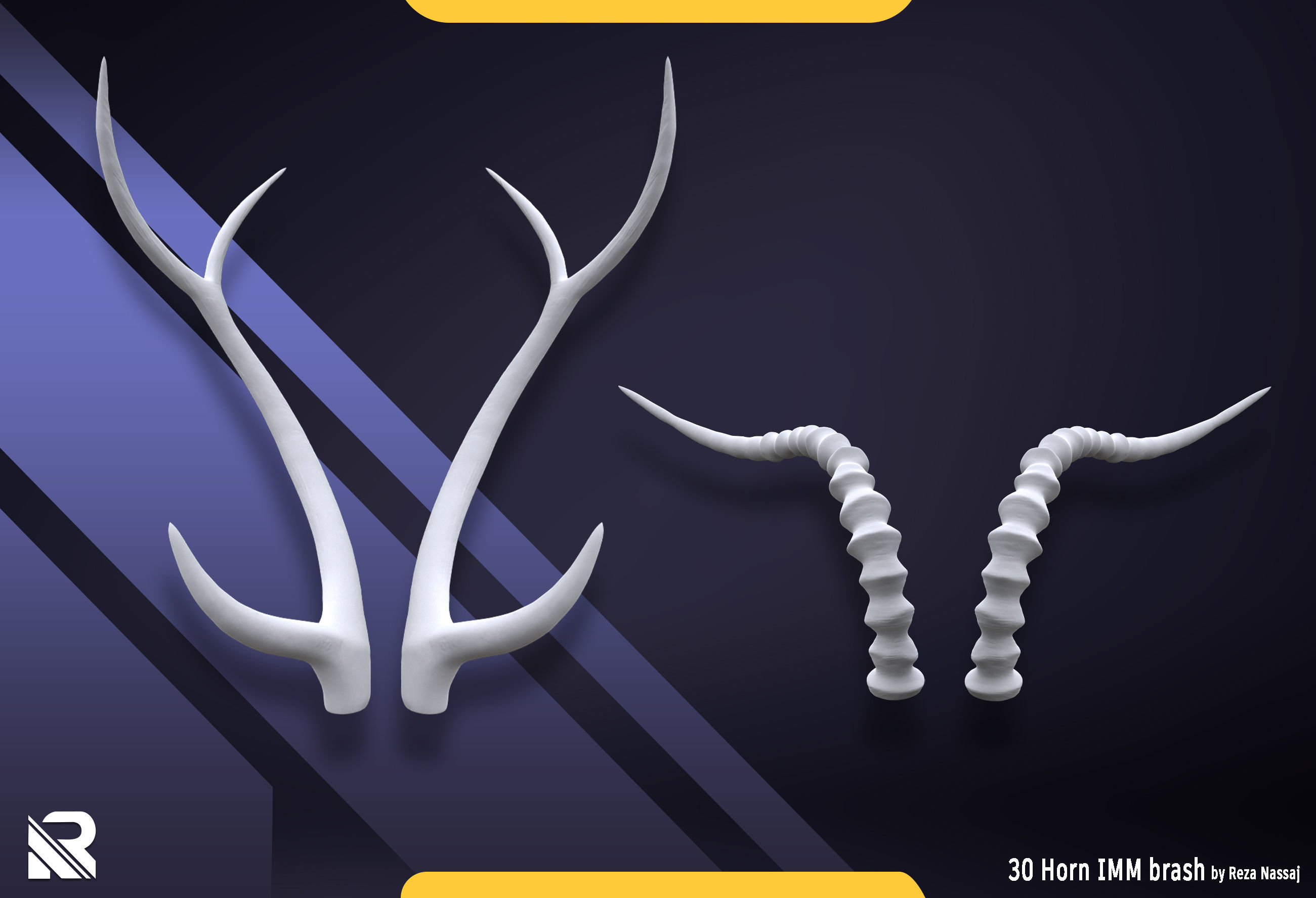 30 Horns and tusk for Humans and Animals 3D model | CGTrader