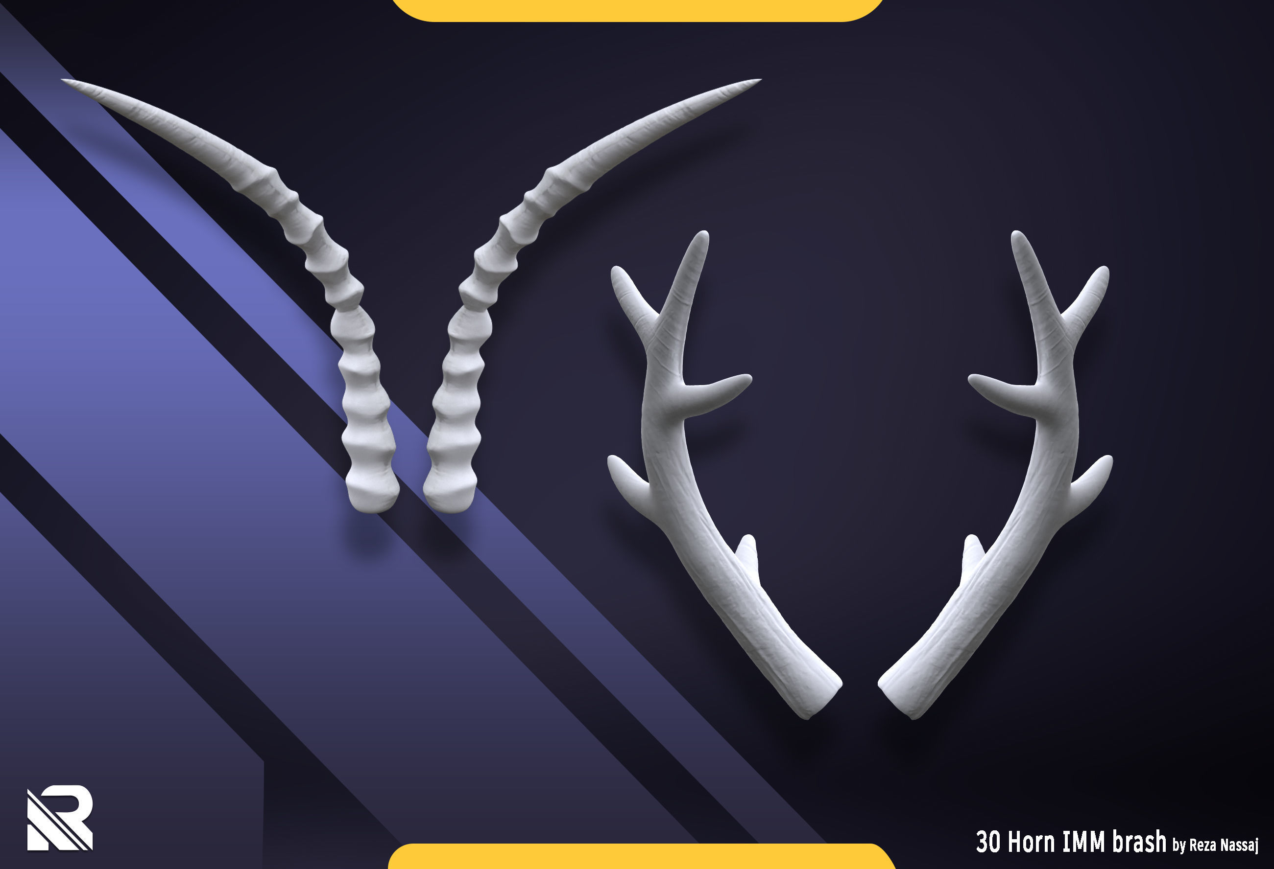 30 Horns and tusk for Humans and Animals 3D model | CGTrader