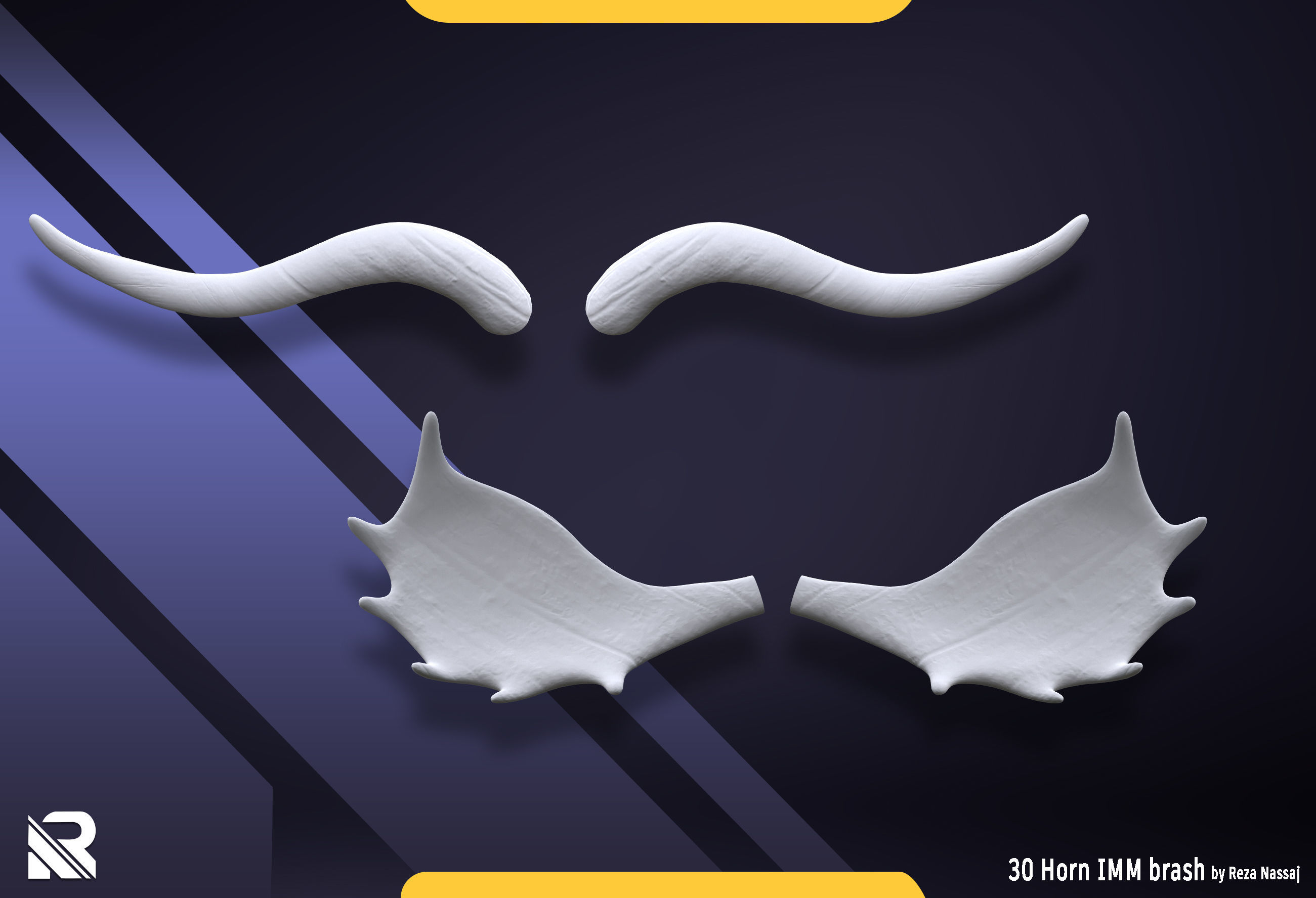 30 Horns and tusk for Humans and Animals 3D model | CGTrader
