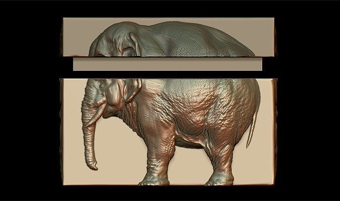 Elephant Jewelry Box 3D model 3D printable | CGTrader