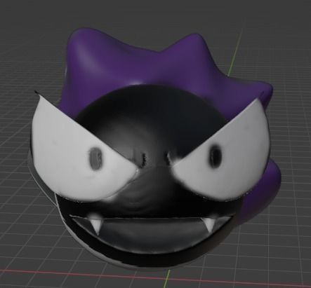 Gastly free 3D model 3D printable | CGTrader