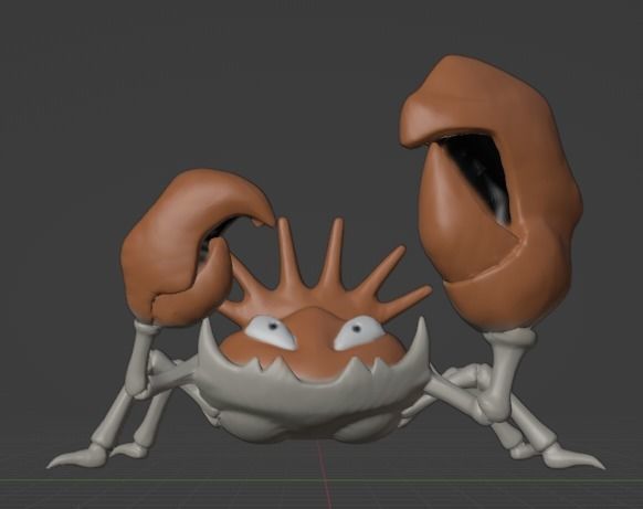 Kingler 3D model 3D printable | CGTrader